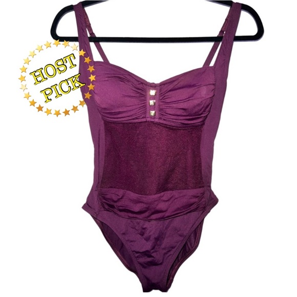 La Blanca Swim Hp La Blanca By Rod Beattie Purple One Piece